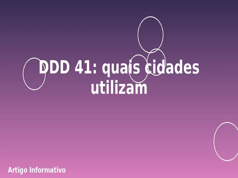 DDD 41: quais cidades utilizam - Mapa da Violência
