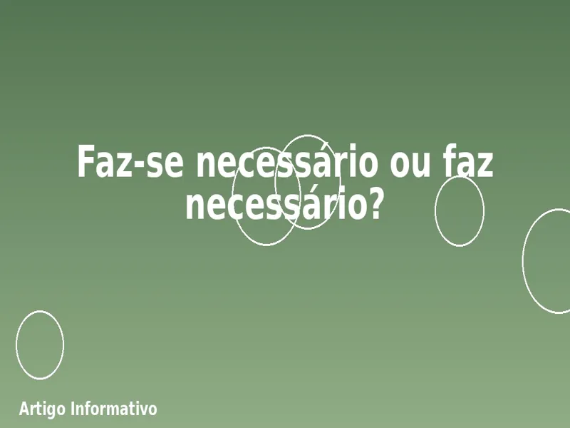 Faz-se necessário ou faz necessário? - Mapa da Violência